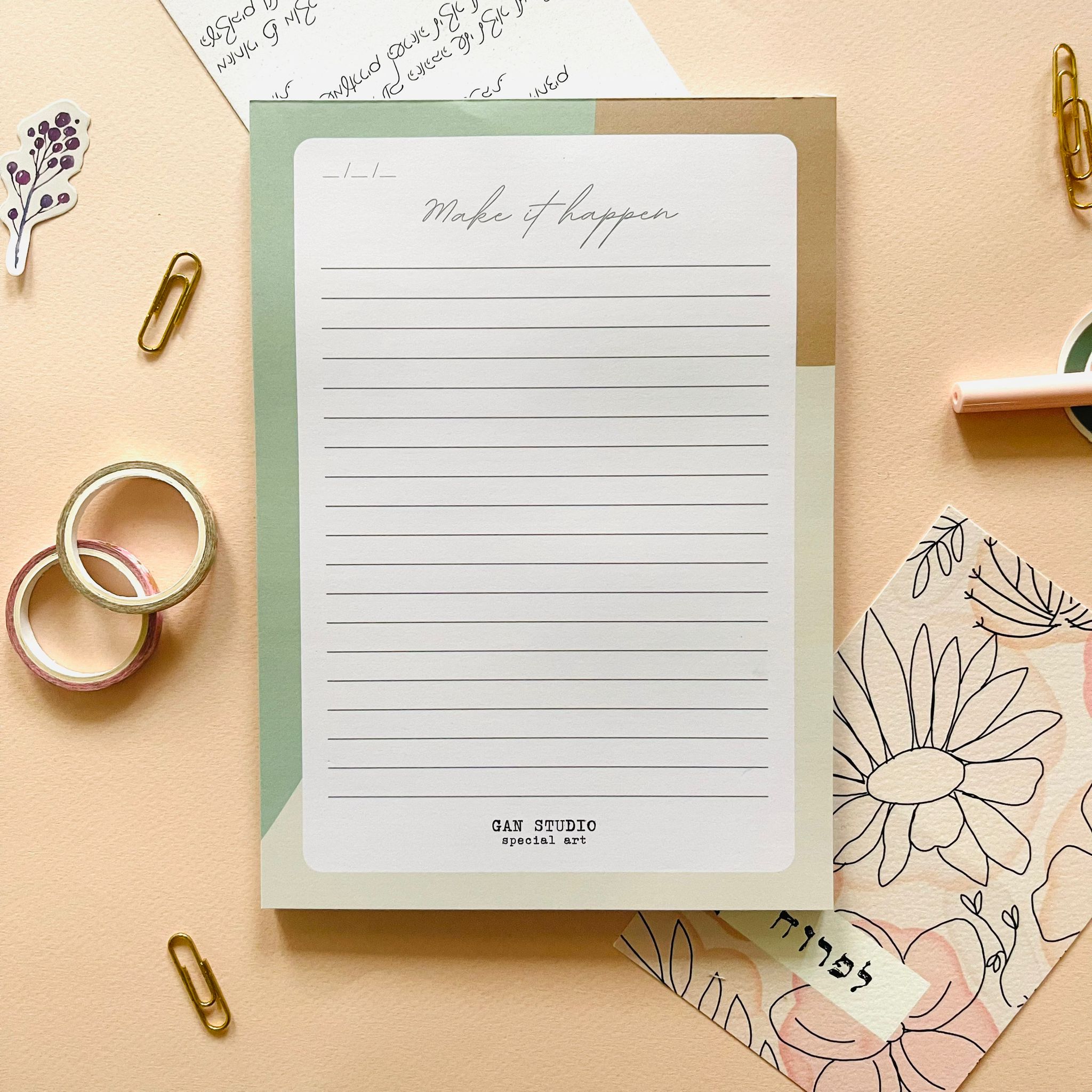 Design lines notepad – GAN STUDIO